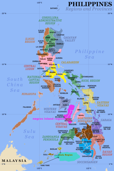 Philippine Map With Regions